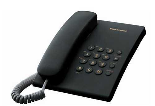 Проводной телефон Panasonic KX-TS2350RUB черный