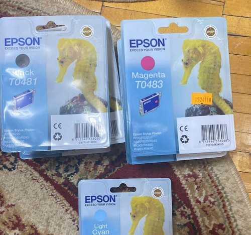 Картриджи Epson T0481 T0483 T0485