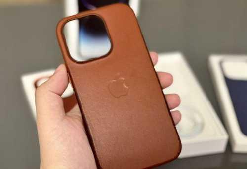 Чехол на iPhone 14 pro Apple leather case