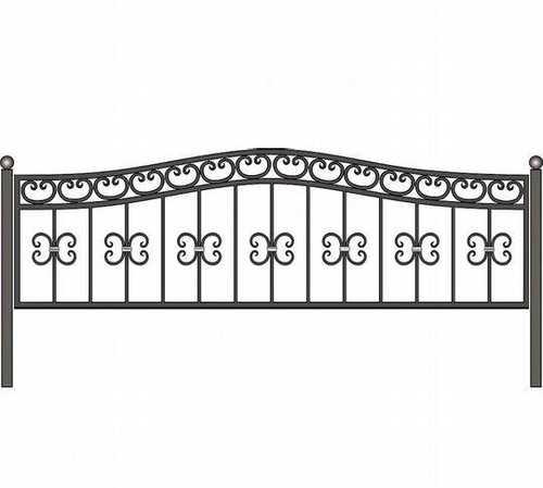 Кованая металлическая ограда - «Прайм-мк-2261811»