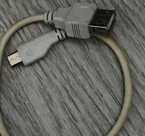 Переходник USB A гнездо-USB micro штекер