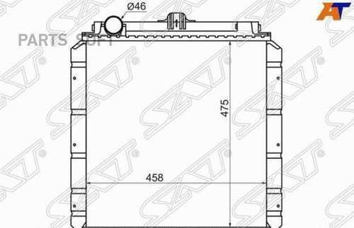 Радиатор охлаждения Митсубиси Кантер 4M40/4D33/4D3