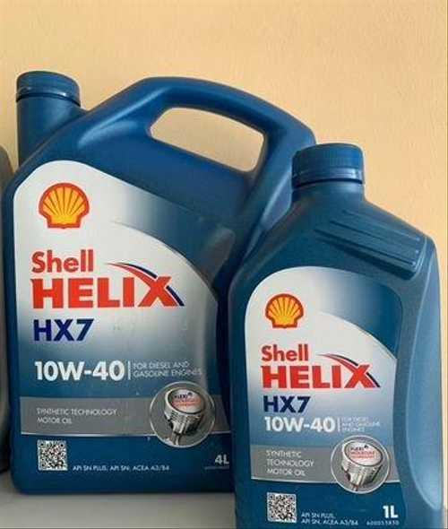 Масло Shell Helix HX7 10W-40 A3/B4 SN/CF 4л