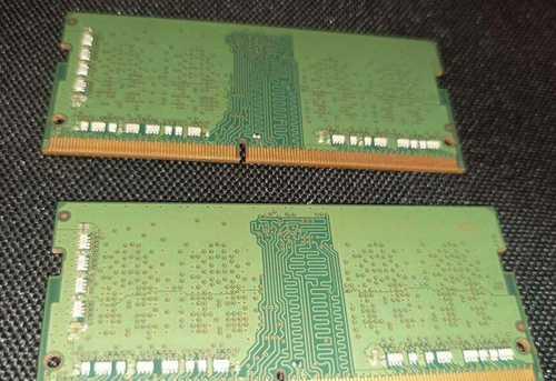 Два модуля оперативной памяти Samsung DDR3 4GB