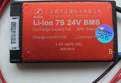 BMS Daly 7s 10A для li ion аккумуляторов