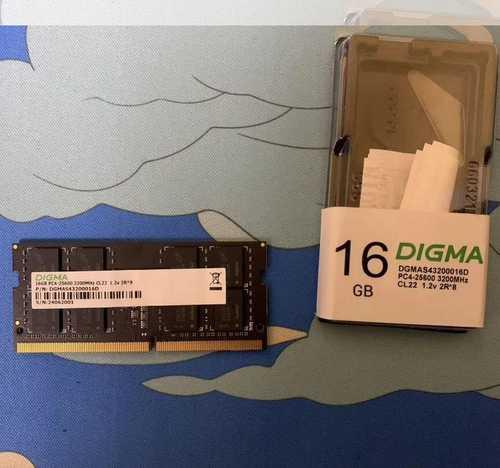 Оперативная память для ноутбука ddr4 16gb digma