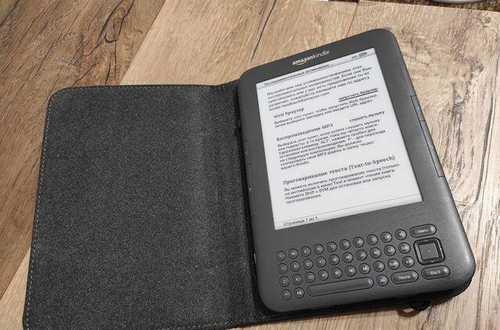 Amazon Kindle 3 +чехол с подсветкой