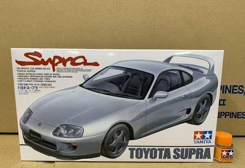 Код 24123 Toyota Supra 1/24 и клей 87012 Tamiya