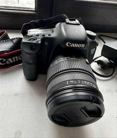 Фотоаппарат Canon 7d + объектив Sigma 17-70 + акс