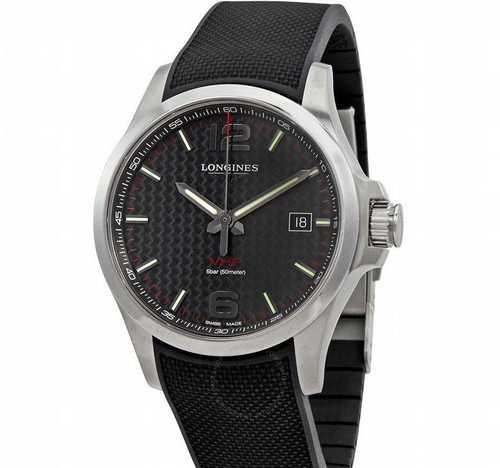 Longines Conquest V.H.P. Quartz black 43mm новые