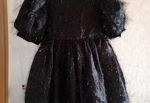 Платье для девочки черное 110