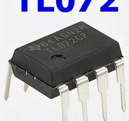 Оу двухканальные texas instruments TL072 dip8