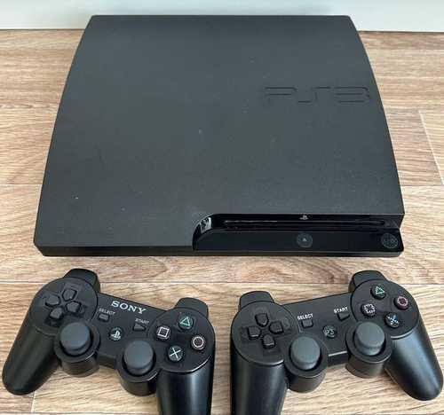 Sony Playstation 3 Slim прошитая 2джоя игры