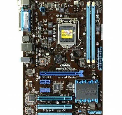 Мат. плата asus P8H61 R2.0 (RTL) LGA1155 PCI-E gbl