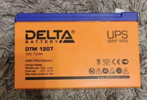 Аккумуляторная батарея Delta DTM 1207 (12V / 7.2Ah