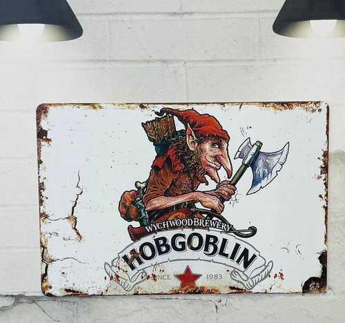 Декор на стену табличка Hobgoblin Beer