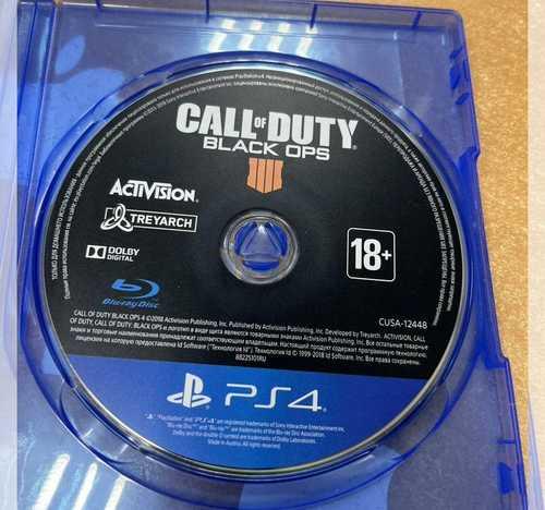 Игра Call of duty Black ops 4 PS4