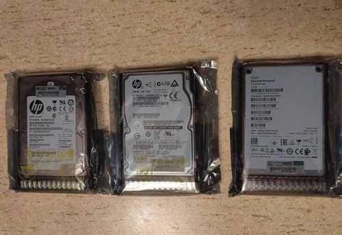 Серверный HDD SAS SSD HP 300gb, 900gb,3.2tb