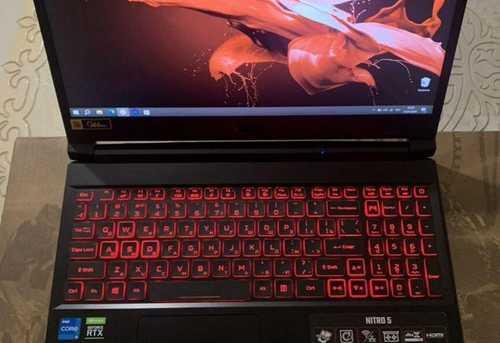 Игровой Acer Nitro i5 11/RTX3O5O/SSD512/16gb