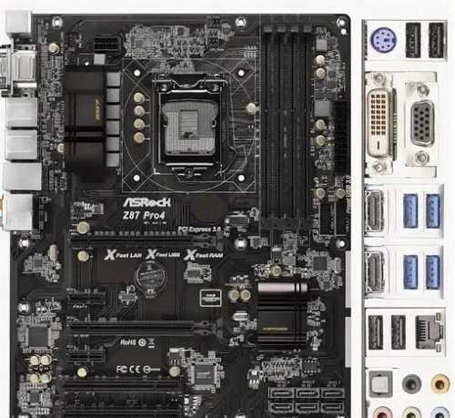 Материнская плата ASRock Z87 Pro4 LGA 1150