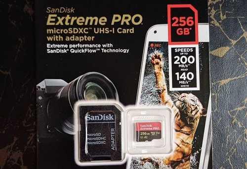 Карта памяти 256 гб micro Sandisk Extreme PRO
