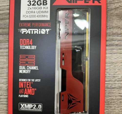 Patriot Memory DDR4 32GB (2x16GB)