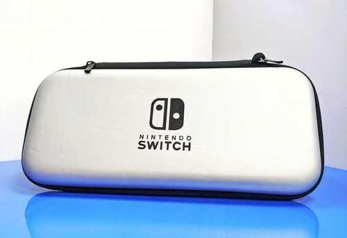 Чехол - Кейс для Nintendo Switch Серый Новый