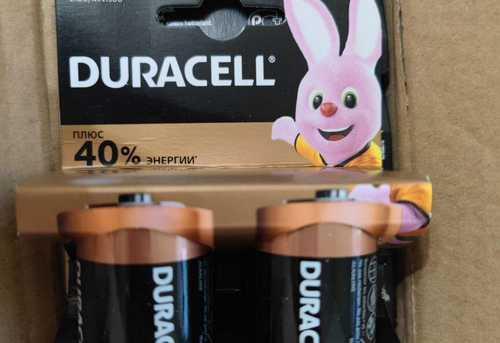 Оригинальные батарейки Duracell D 2 шт