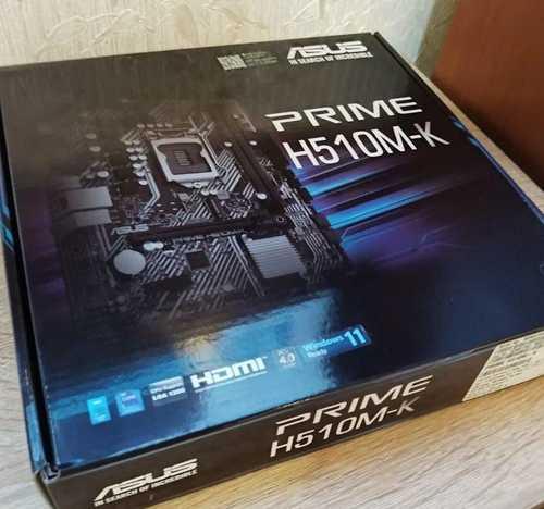 Материнская плата asus prime h510m k