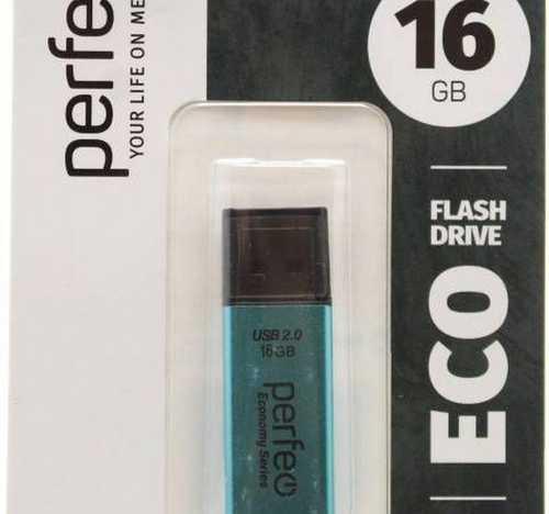 Флешка 16 гб USB Perfeo E03 Green