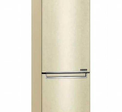 Холодильник с морозильником LG GC-B459secl бежевый