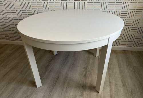 Круглый стол раздвижной IKEA bjursta