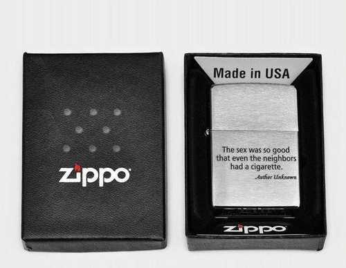 Зажигалка Zippo 200 The sex. Оригинал Новая