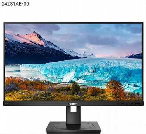 Монитор Philips 242S1AE 23.8" IPS Чёрный, 242S1AE