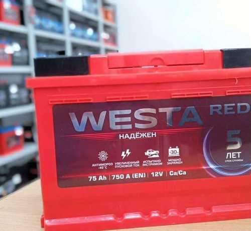 Аккумулятор Westa Red 75ач большой выбор