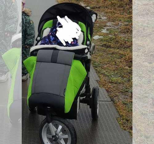 Прогулочная коляска peg perego gt3, капор, конверт