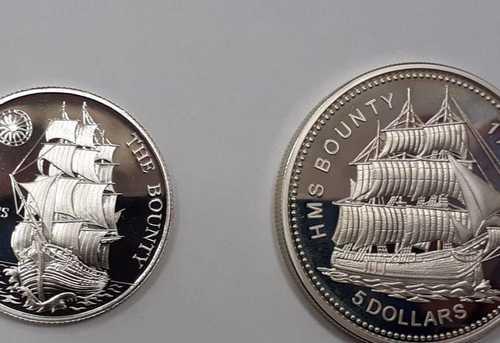 Монеты корабль Баунти Ниуэ Кука Мэн Питкерн