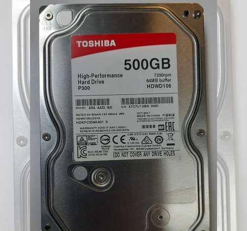 HDD Toshiba 500 Gb