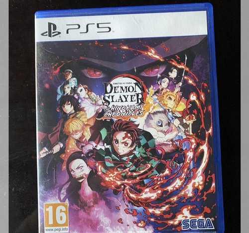 Игры ps5 диск Demon slayer