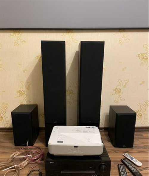 Monitor audio mr6 + mr2 + кинотеатр