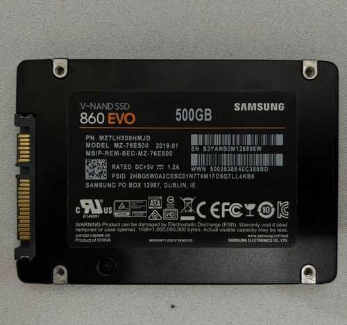 SSD Samsung evo 860 512gb