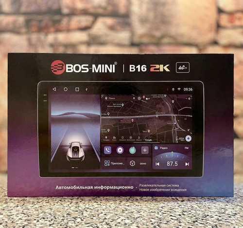 Android магнитола BOS-mini B16 4G sim 2K 4 32Gb