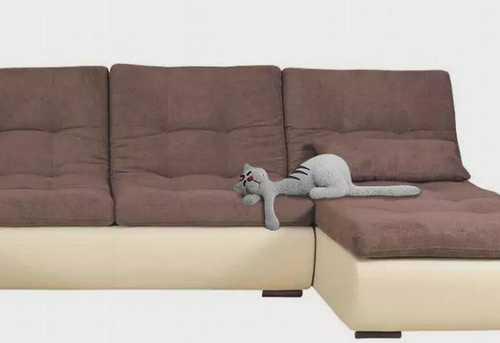Модульный диван Монреаль(Релакс) Пума с оттоманкой