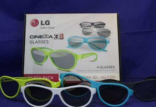 3D очки LG AG-F315 Cinema Glasses Корея 4 пары для