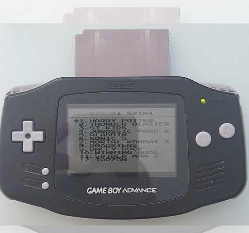 Nintendo game boy advance+катридж на 50 игр