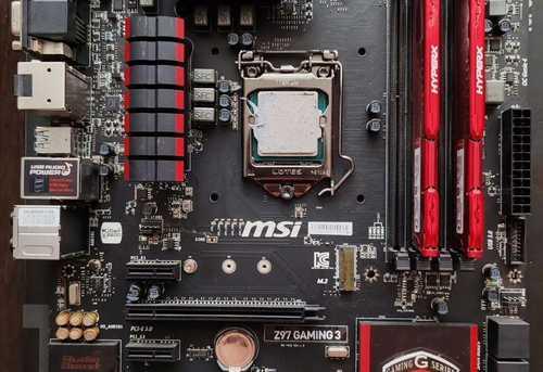 Комплект i5 4670k / msi z97 gaming3 / 16 gb ddr3