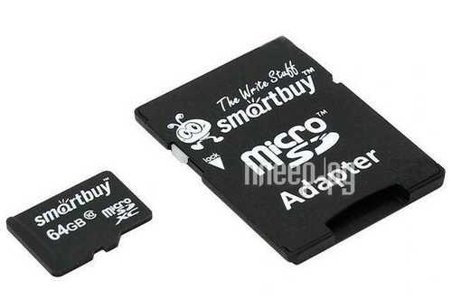 64Gb - SmartBuy MicroSD Class 10 sb64gbsdcl10