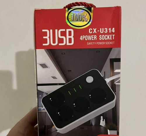 Сетевой фильтр 4 розетки 3 usb и 3 розетки 6 usb