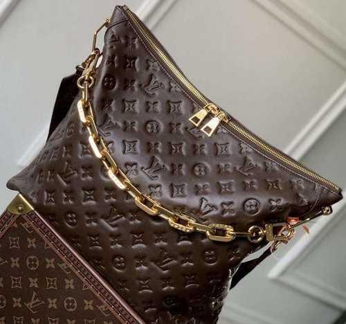 Сумка Louis Vuitton Coussin Hobo MM Шоколадная