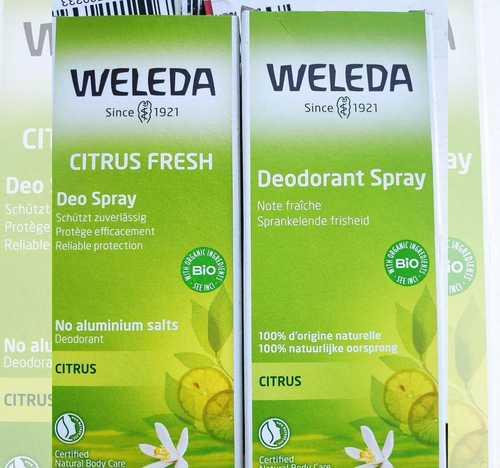 Дезодорант weleda citrus fresh спрей 100 ml 1 шт